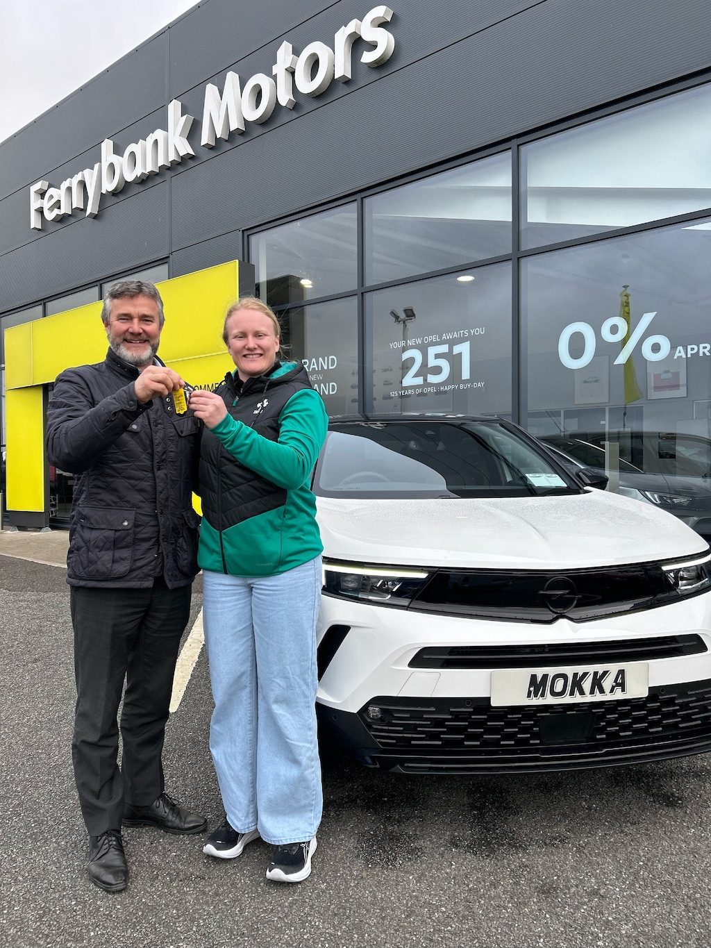 IRISH RUGBY STAR, WEXFORD’S WAFER LINES OUT FOR FERRYBANK MOTORS OPEL