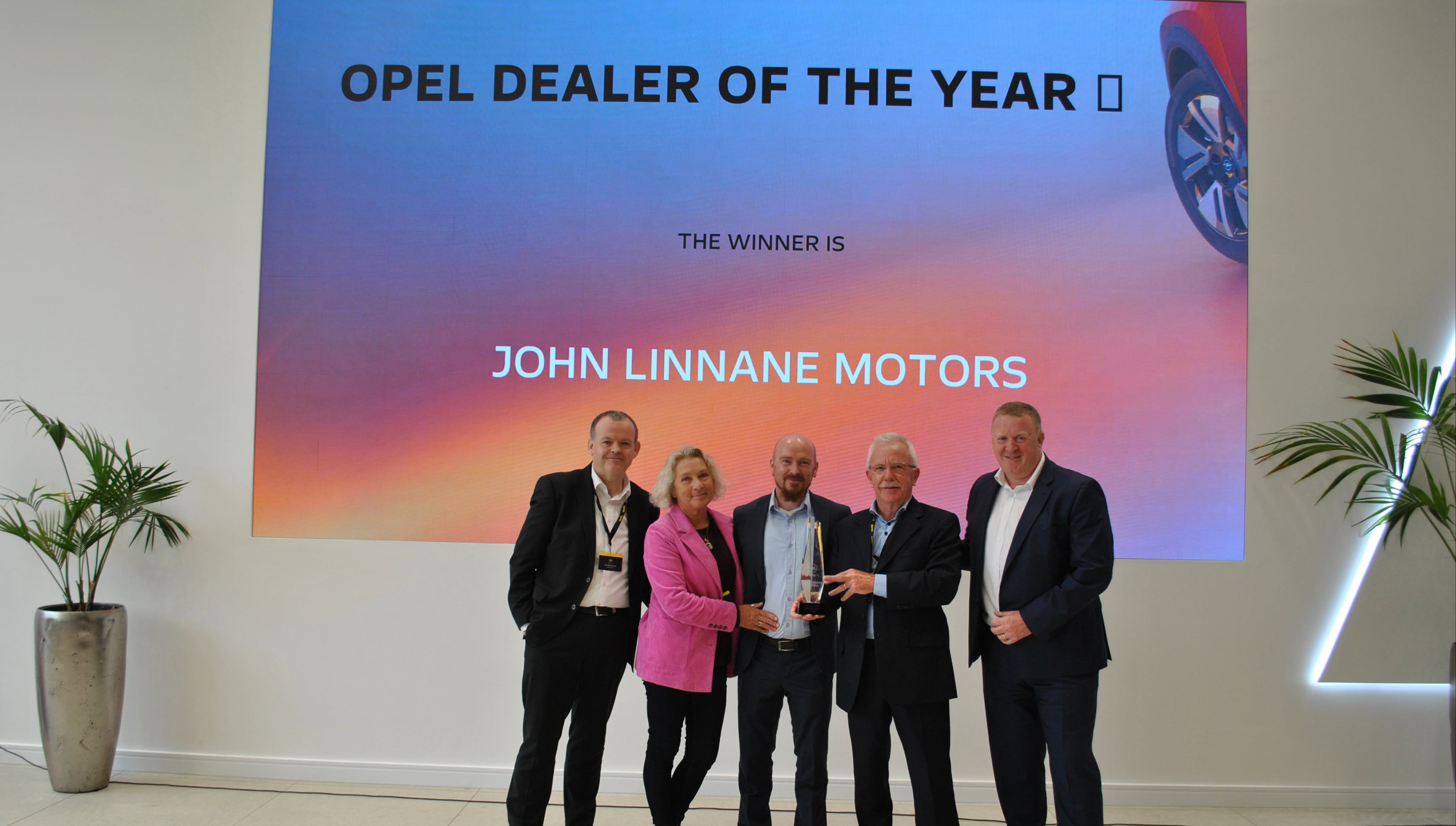JOHN LINNANE MOTORS DOES THE DOUBLE AT OPEL DEALER OF THE YEAR AWARDS